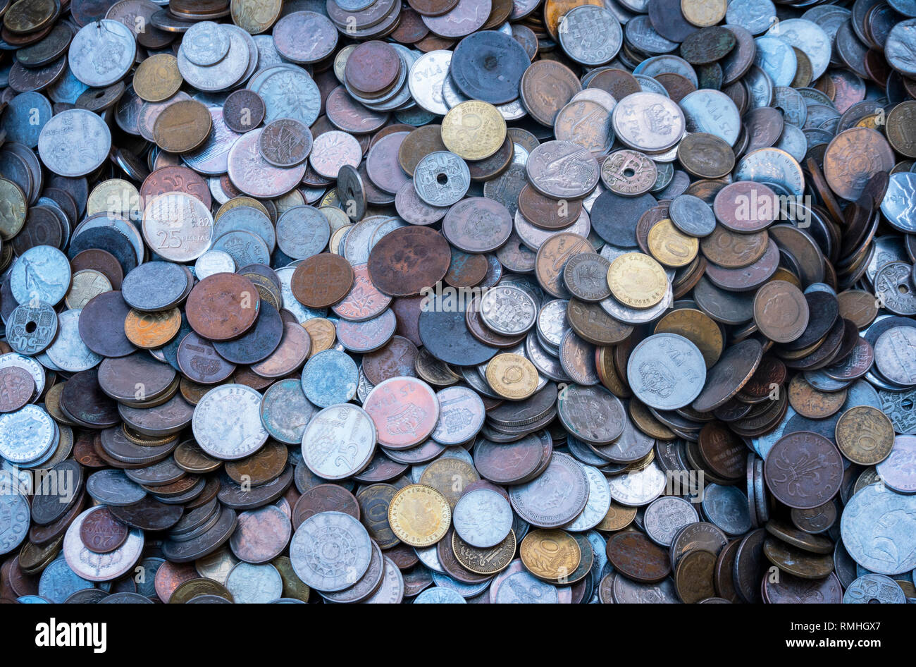Old european coins hi-res stock photography and images - Alamy