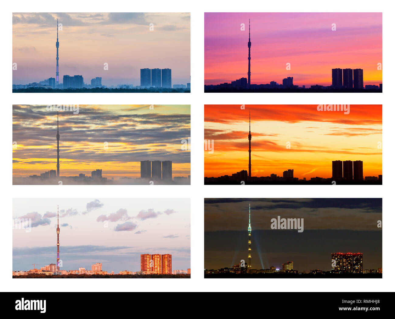 Sunsets collage hi-res stock photography and images - Alamy