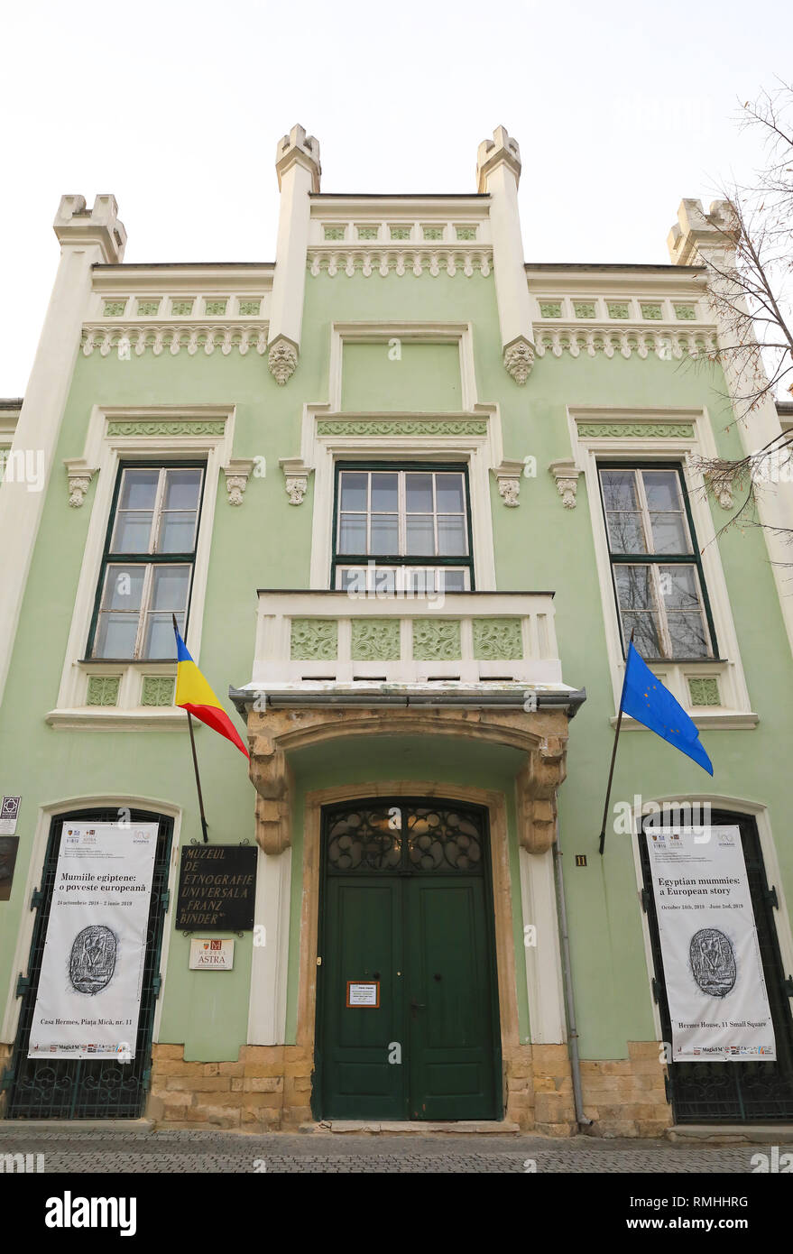 The Astra Franz Binder Museum of Ethnography in Sibiu's old town, on ...