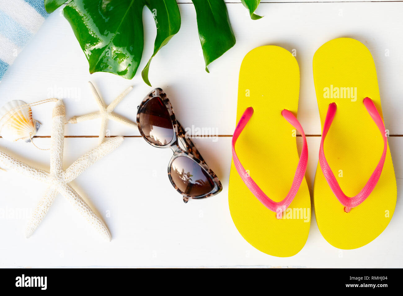 Summer flat lay scenery Stock Photo - Alamy