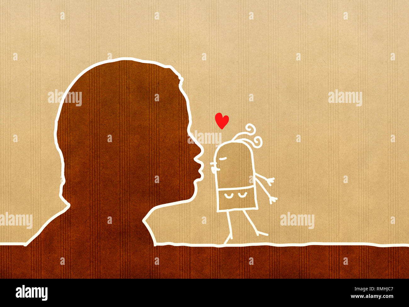 Human line drawing hi-res stock photography and images - Alamy