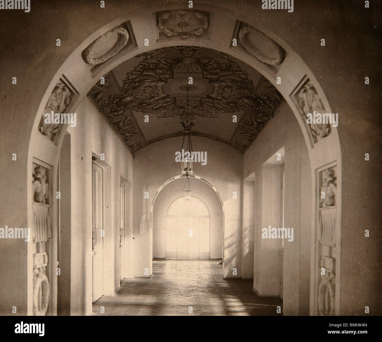 The Museum of the Imperial Pushkin Lyceum in Saint Petersburg. Silver Gelatin Photography Stock ...