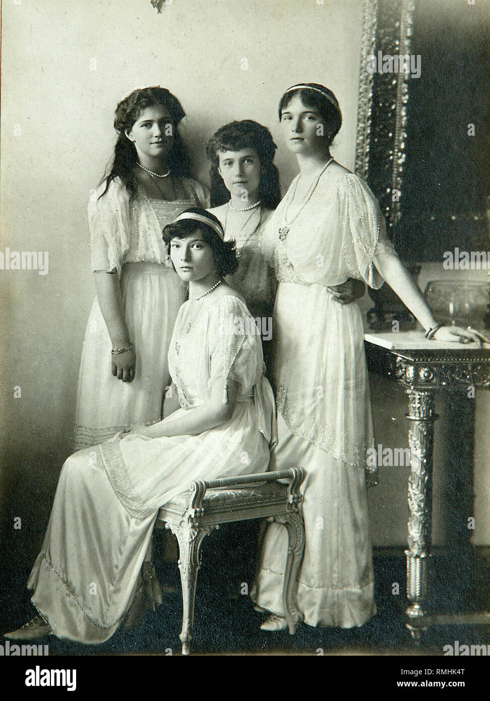 Grand Duchesses Olga of Russia, Tatiana of Russia, Maria of Russia and ...