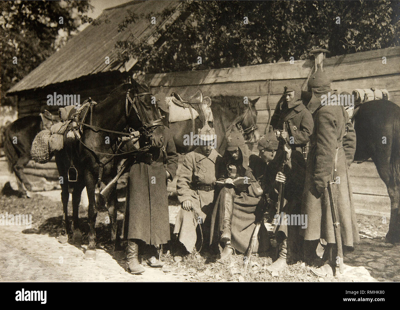Civil War. Southern Front Line. First Cavalry Army Reconnaissance ...