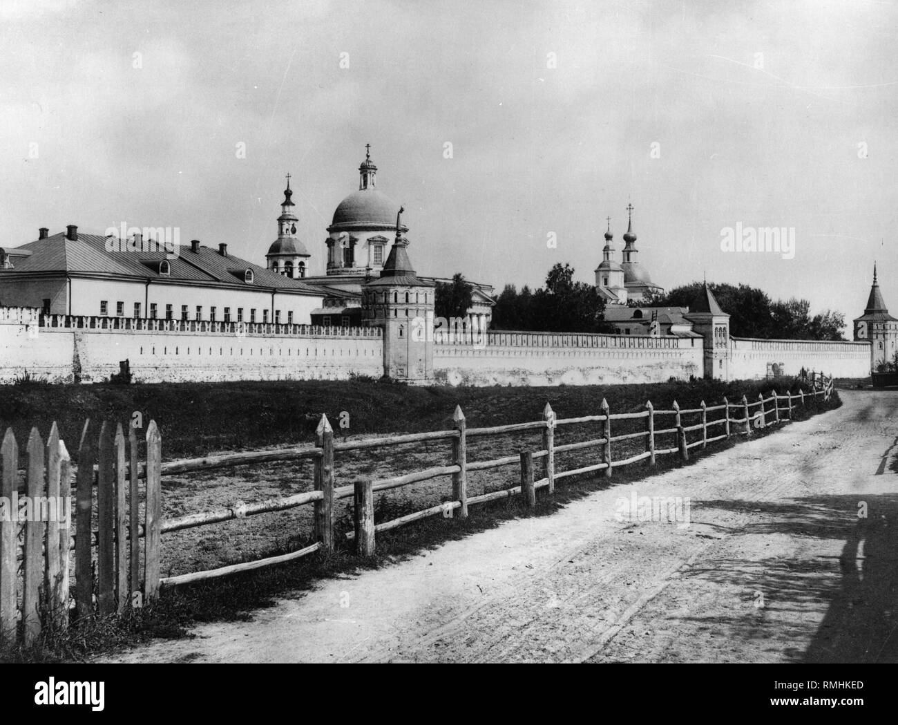 The Monastery of Saint Daniel in Moscow. Albumin Photo Stock Photo - Alamy