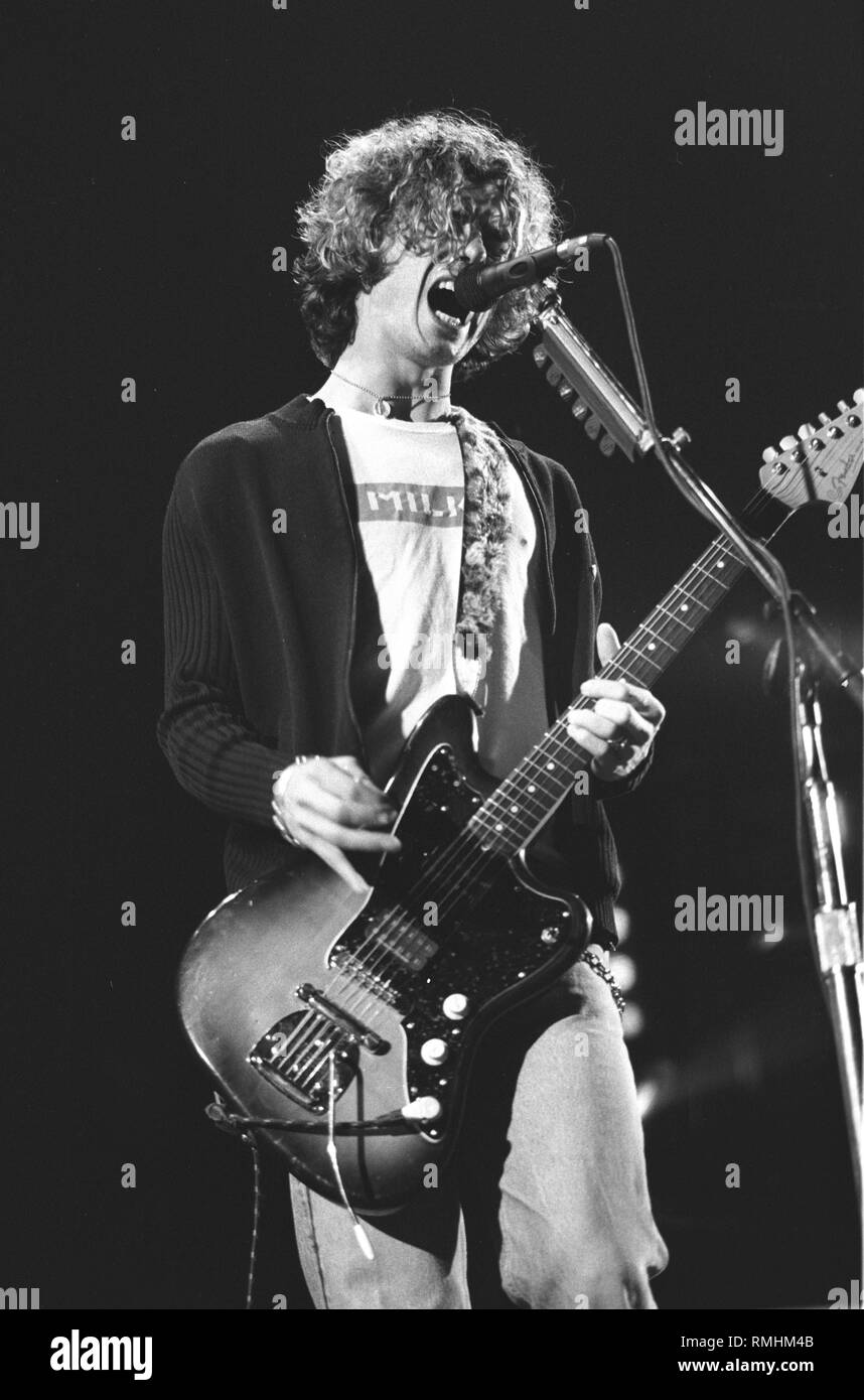 Bush singer and guitarist Gavin Rossdale is shown onstage during a ...