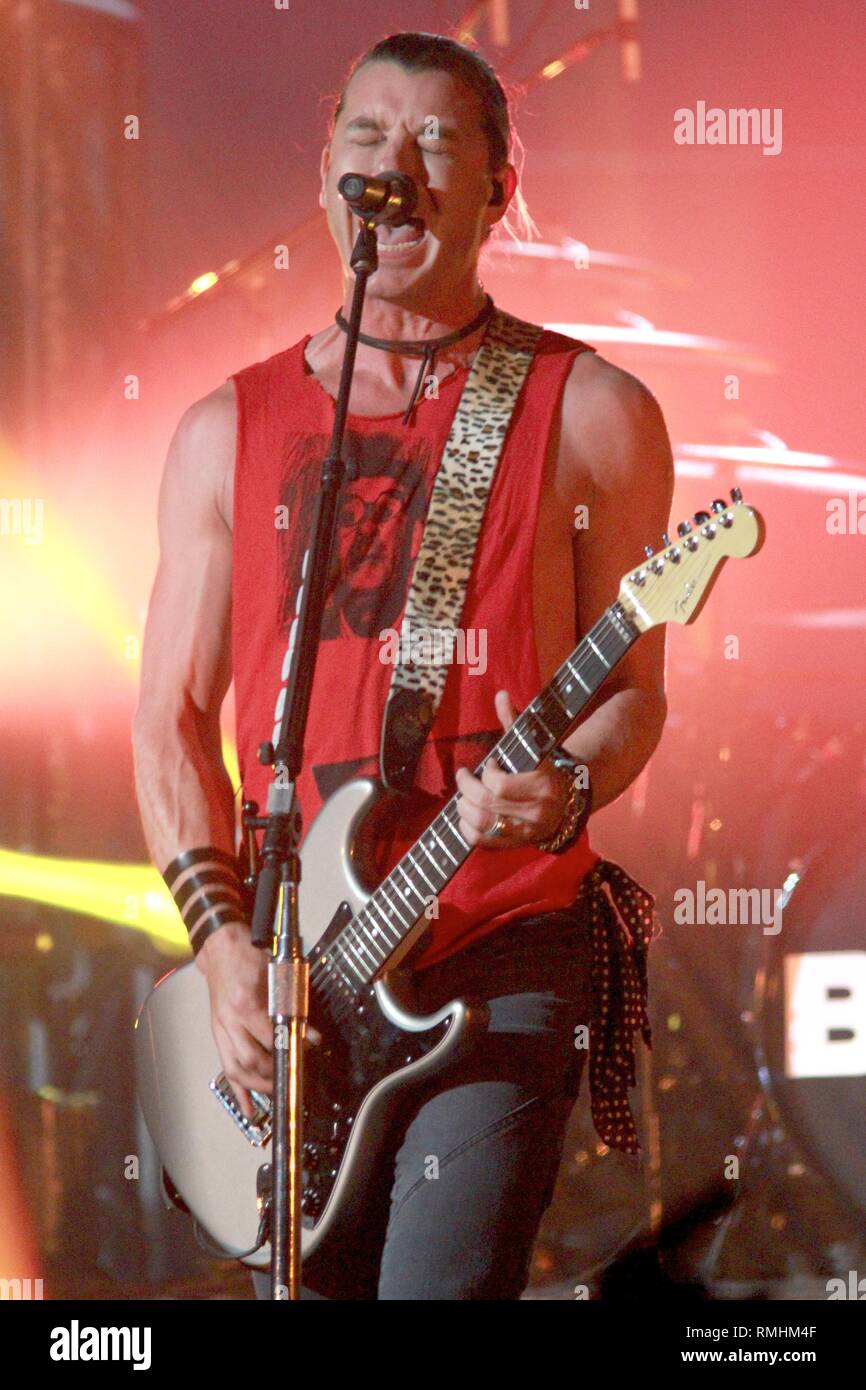 Singer, songwriter and guitarist Gavin Rossdale is shown performing ...