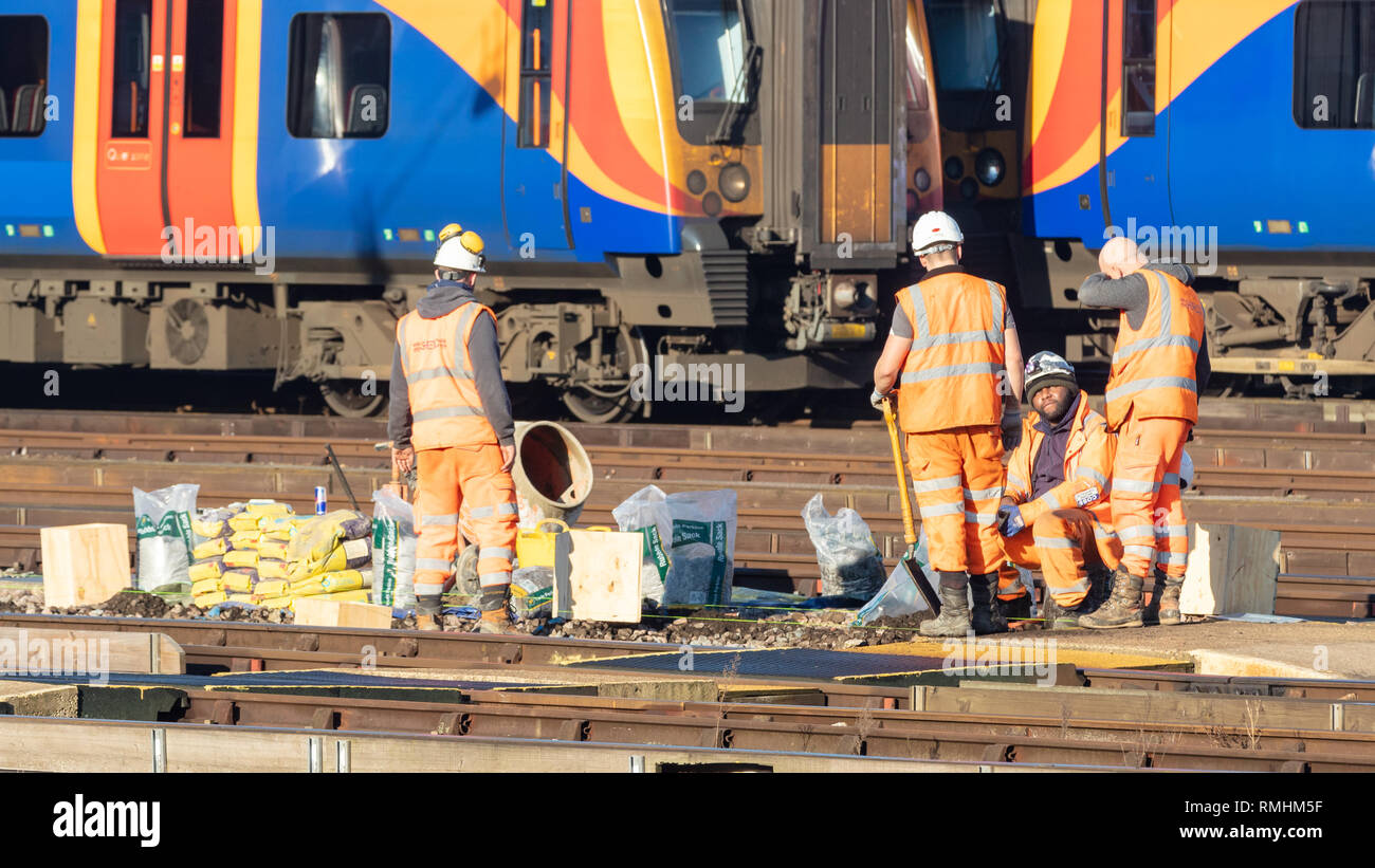 Engineering works network rail hi-res stock photography and images - Alamy