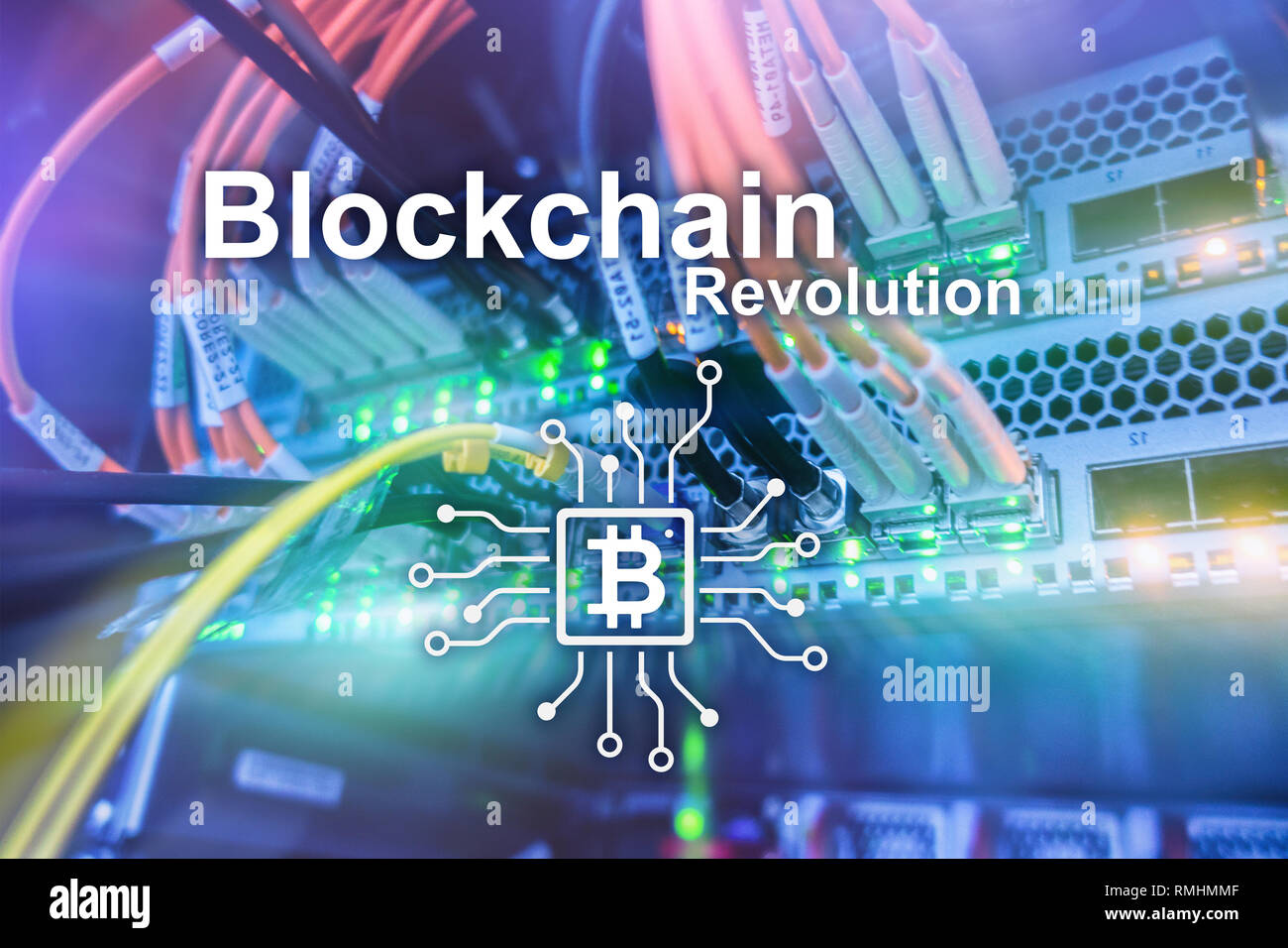Blockchain revolution, innovation technology in modern business Stock ...