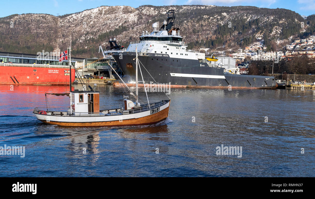 A classic, renovated wooden fishing vessel ''Sjøgutt'' (Sjogutt ...