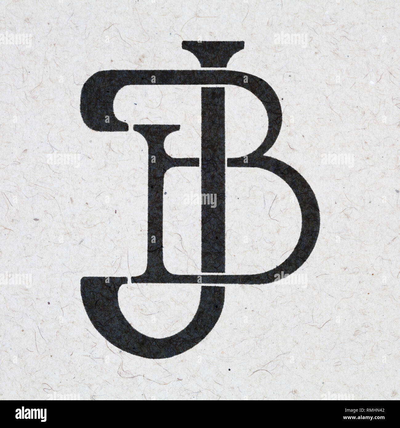 J b logo design hi-res stock photography and images - Alamy