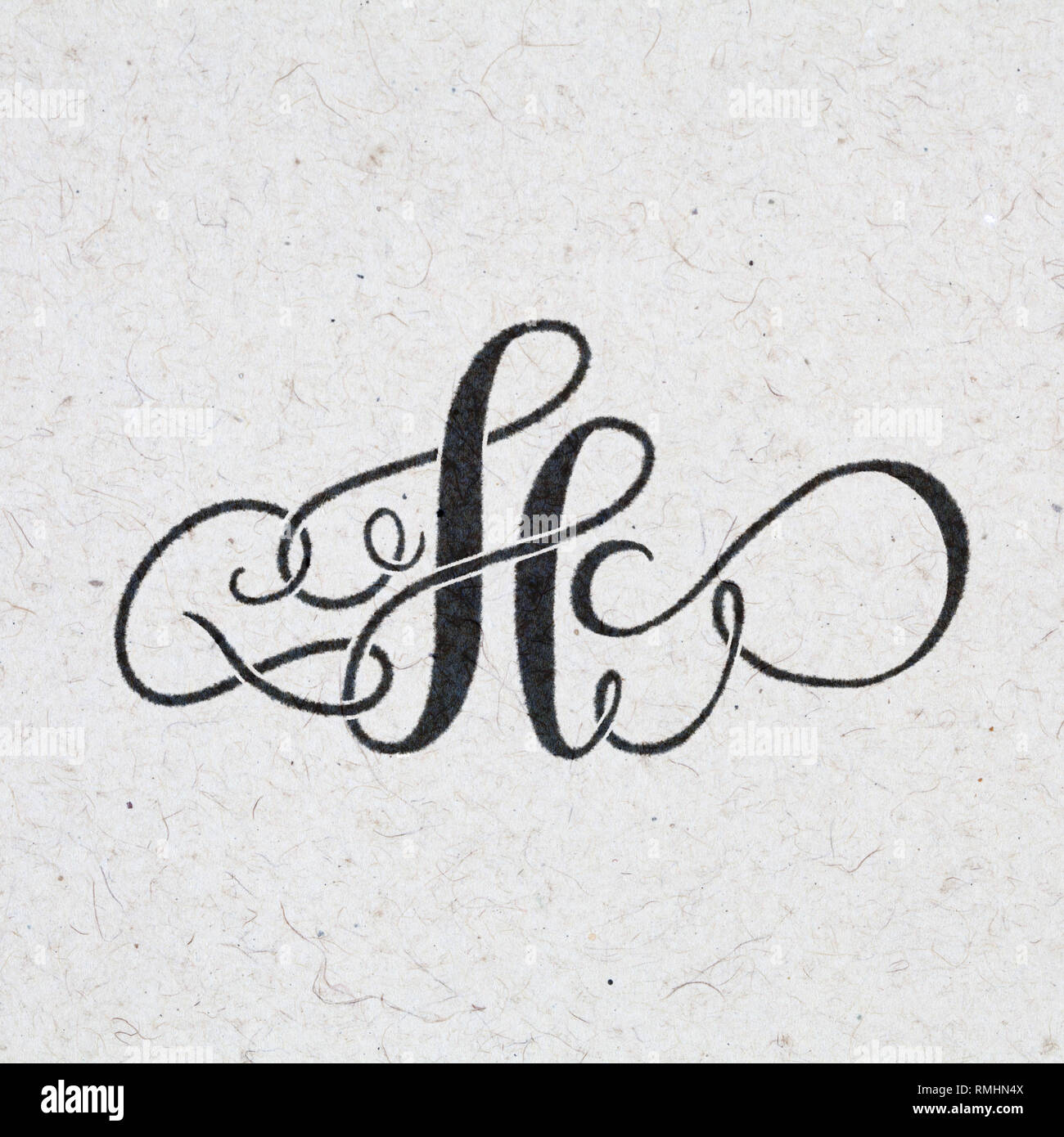 Letter h wedding logo hi-res stock photography and images - Alamy