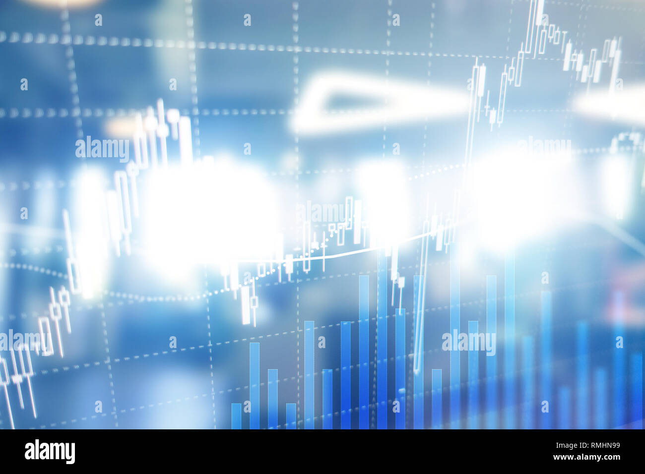 Forex trading, Financial market, Investment concept on business center ...