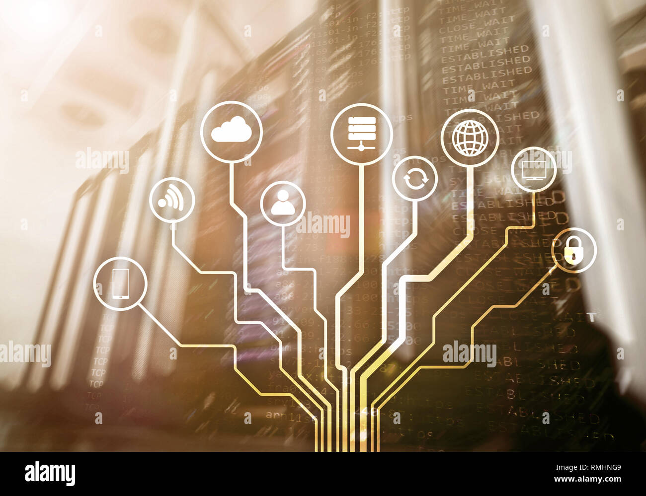 IOT, Internet of things, telecommunication concept Stock Photo - Alamy
