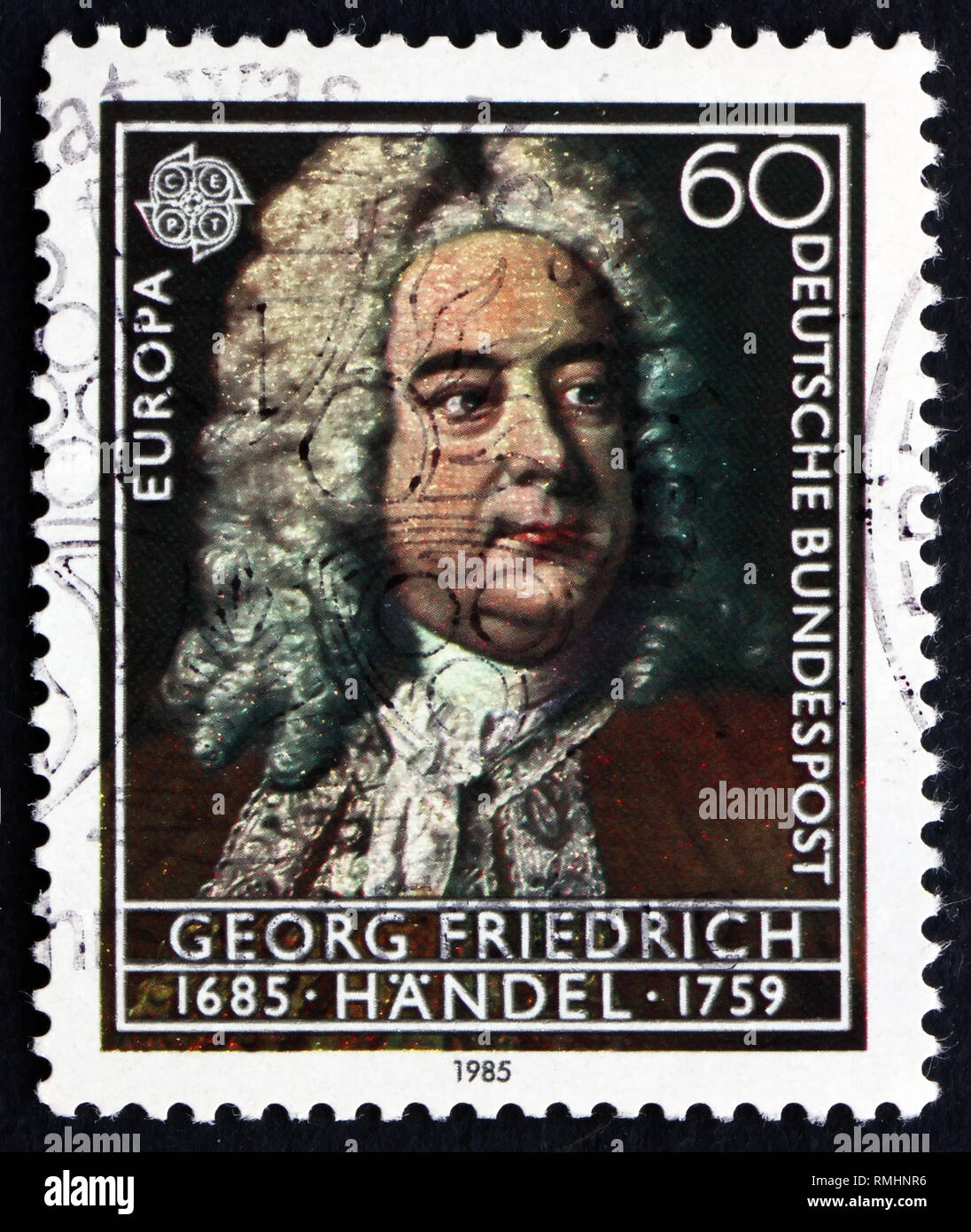 GERMANY - CIRCA 1985: a stamp printed in the Germany shows Portrait of ...