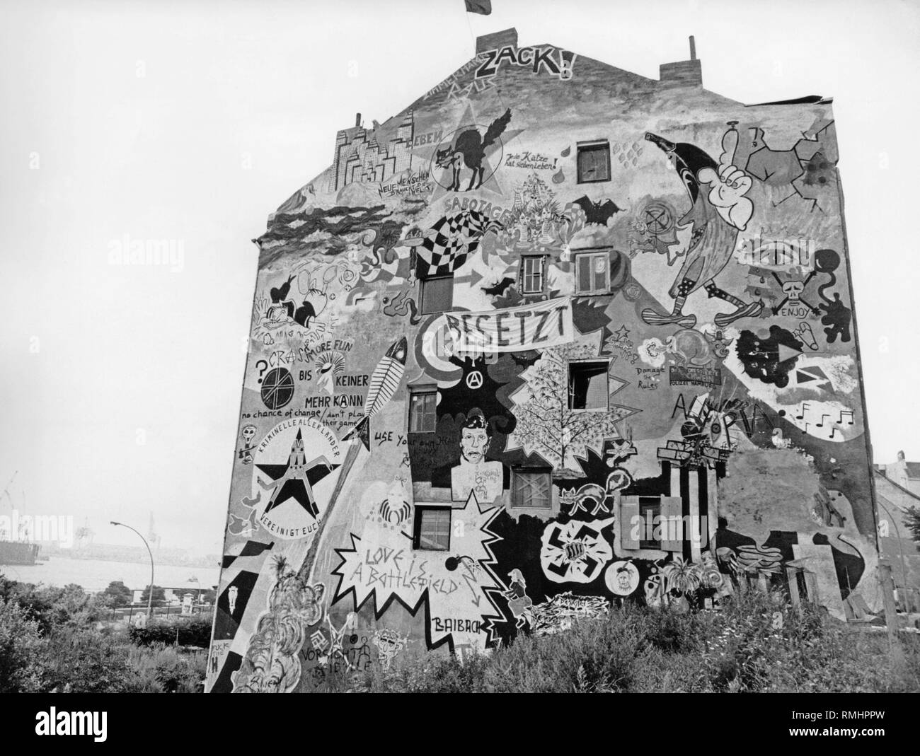 Anti police graffiti Black and White Stock Photos & Images - Alamy