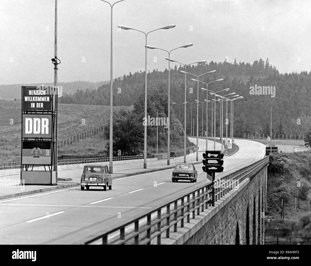 German motorway Black and White Stock Photos & Images - Alamy