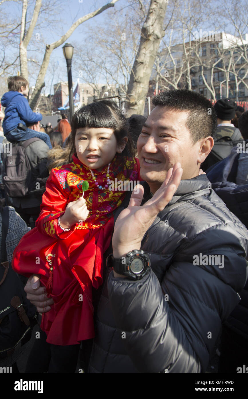 Chinese American Dad and daughter welcome in The Year of the Pig at ...