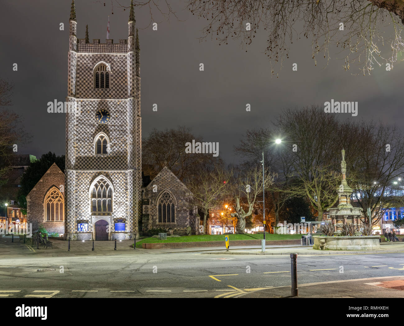 Reading Berkshire, Reading Minster of St. Mary the Virgin church Stock ...