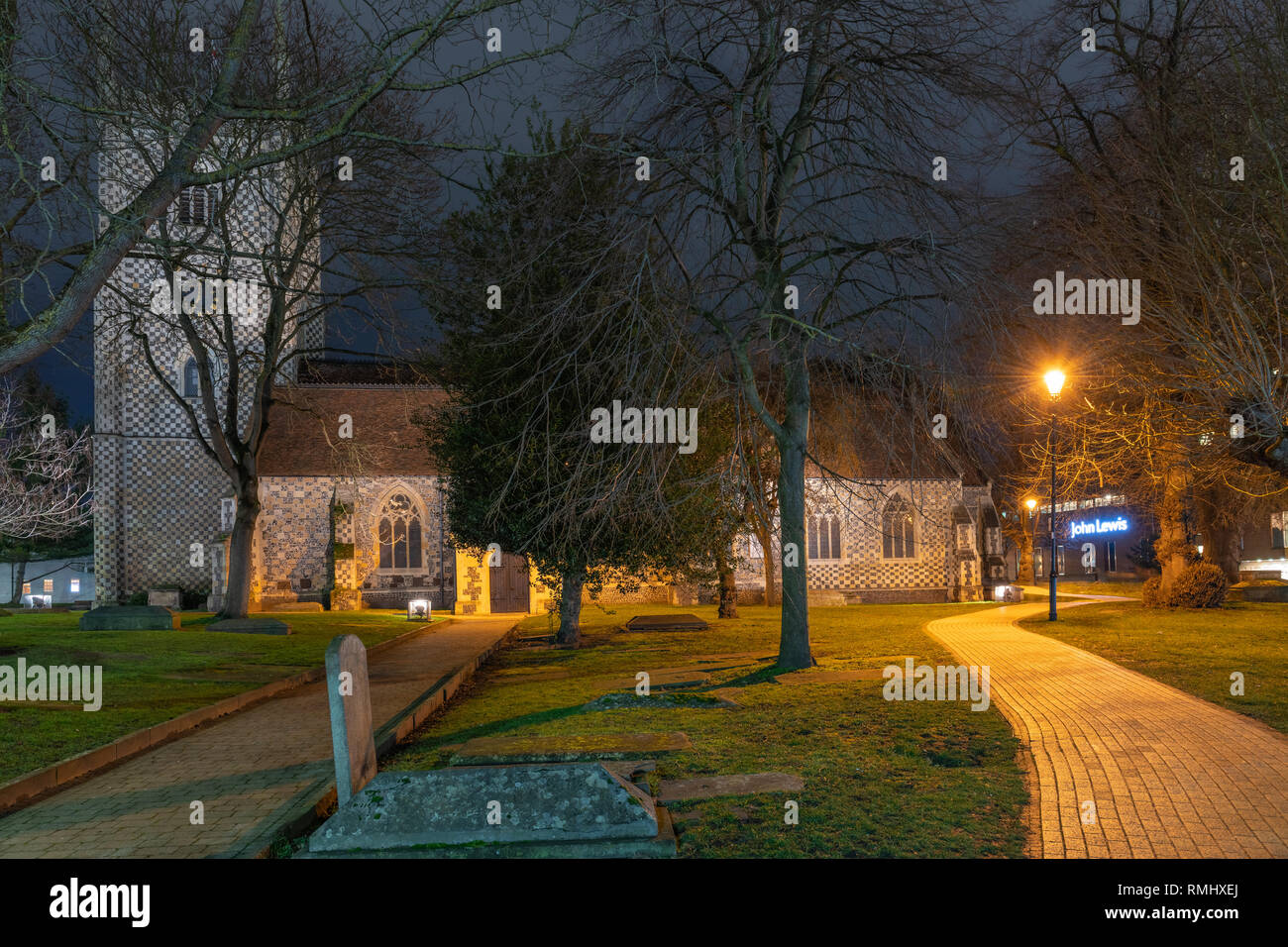Reading Berkshire, Reading Minster of St. Mary the Virgin church Stock ...