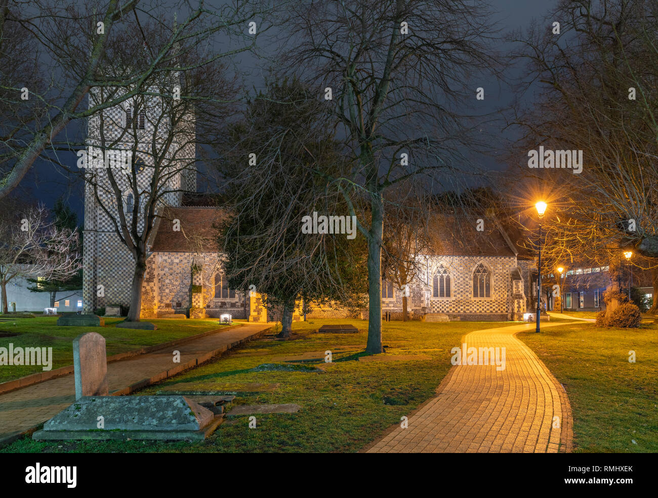 Reading Berkshire, Reading Minster of St. Mary the Virgin church Stock ...
