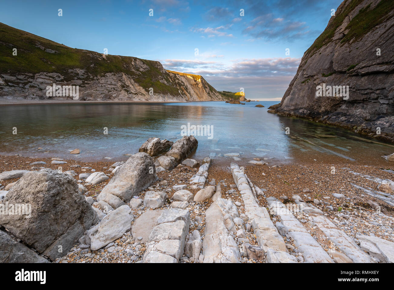 Man of War Bay, Lulworth in Dorset England UK Stock Photo - Alamy