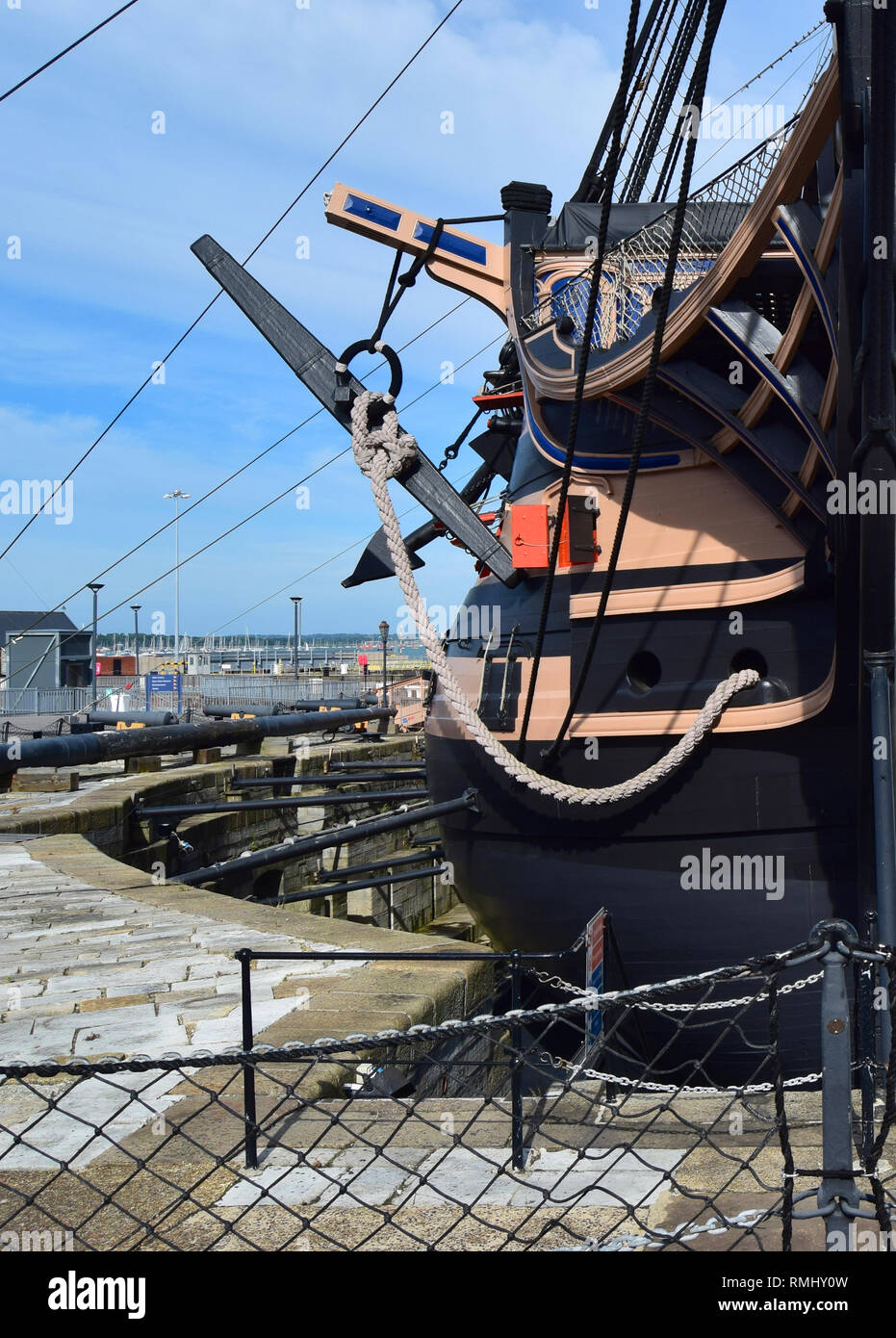 Portsmouth Historic Dockyard, Portsmouth, Hampshire, 240916 Stock Photo ...