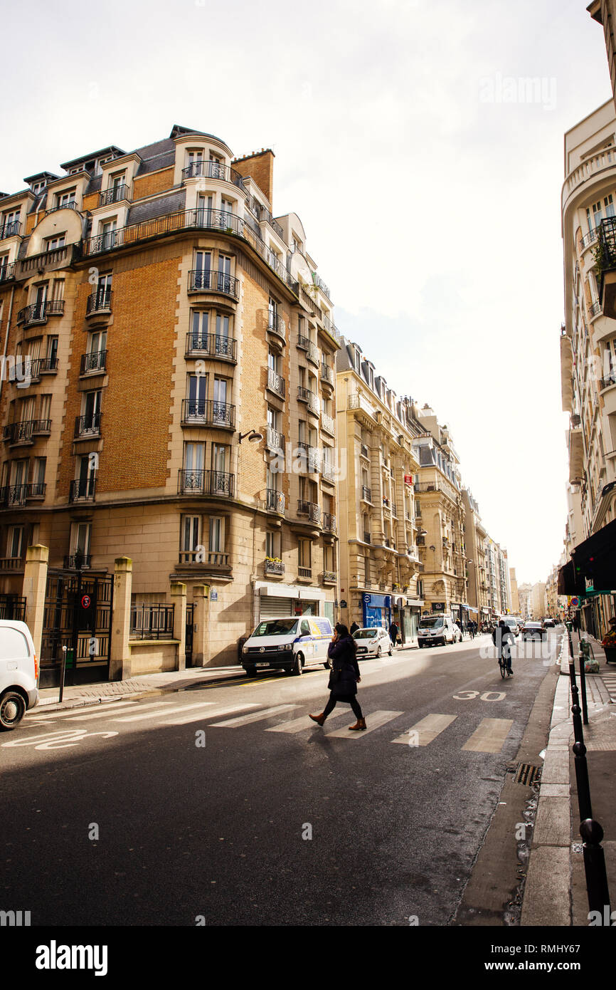 Crosswalk in paris france hi-res stock photography and images - Alamy