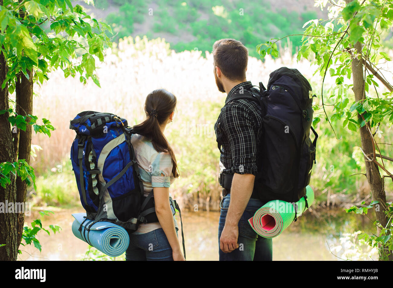 adventure, travel, tourism, hike and people concept Stock Photo - Alamy