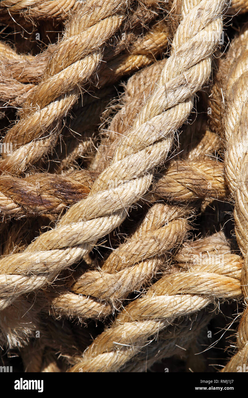 Hemp ropes hi-res stock photography and images - Alamy