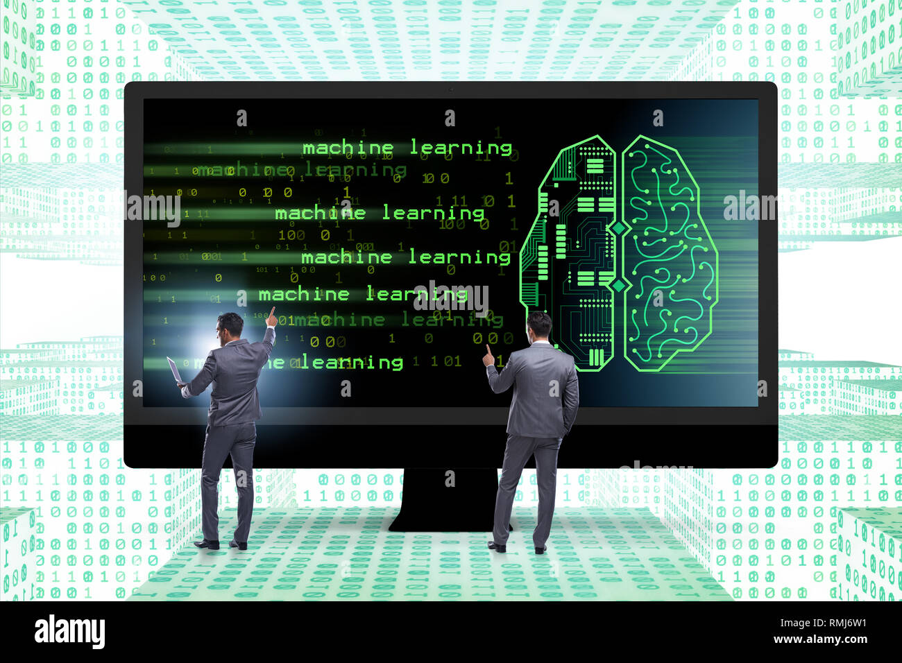 Cognitive computing and machine learning concept Stock Photo - Alamy