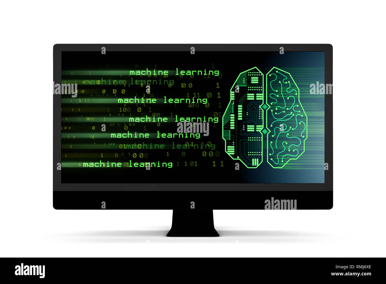 Machine learning and cognitive computing - 3d rendering Stock Photo - Alamy