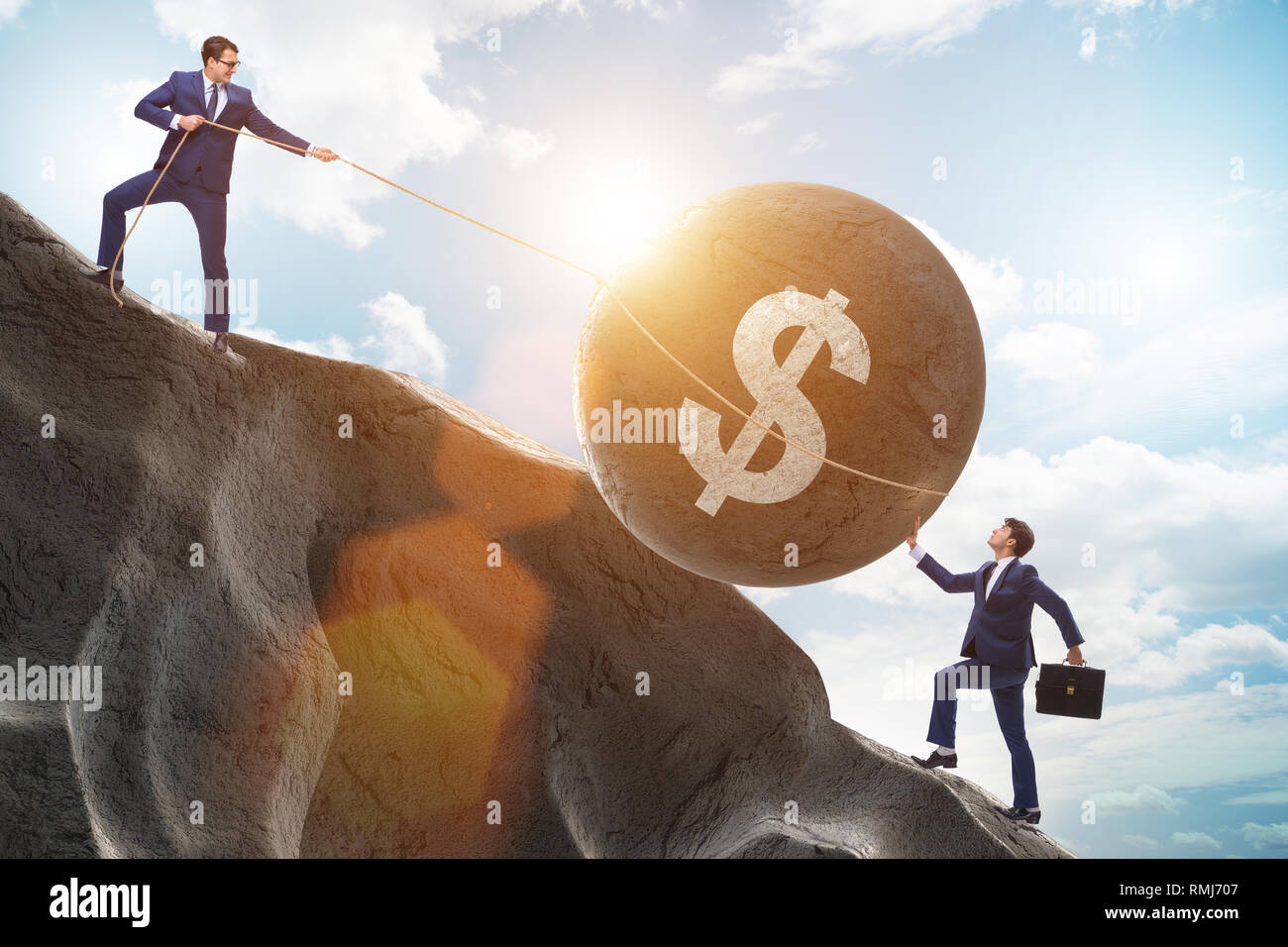 Trader trading in american dollar Stock Photo - Alamy