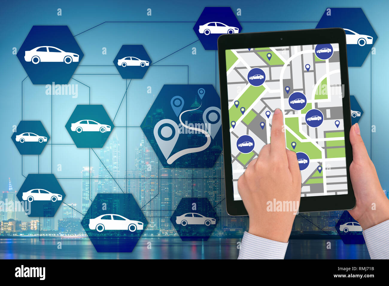 Concept of car ordering online Stock Photo - Alamy