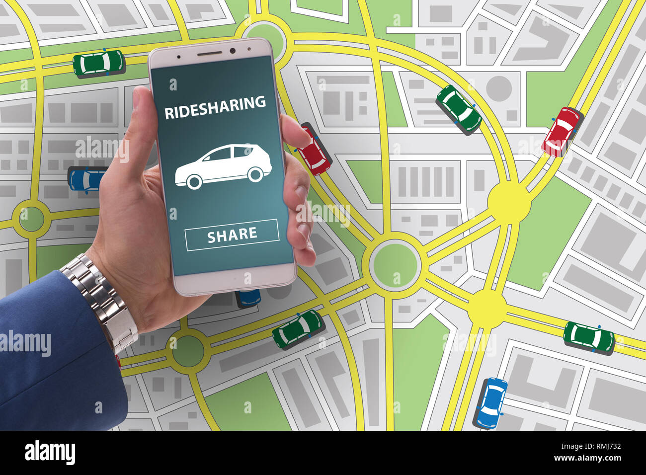 Concept of car ordering online Stock Photo - Alamy