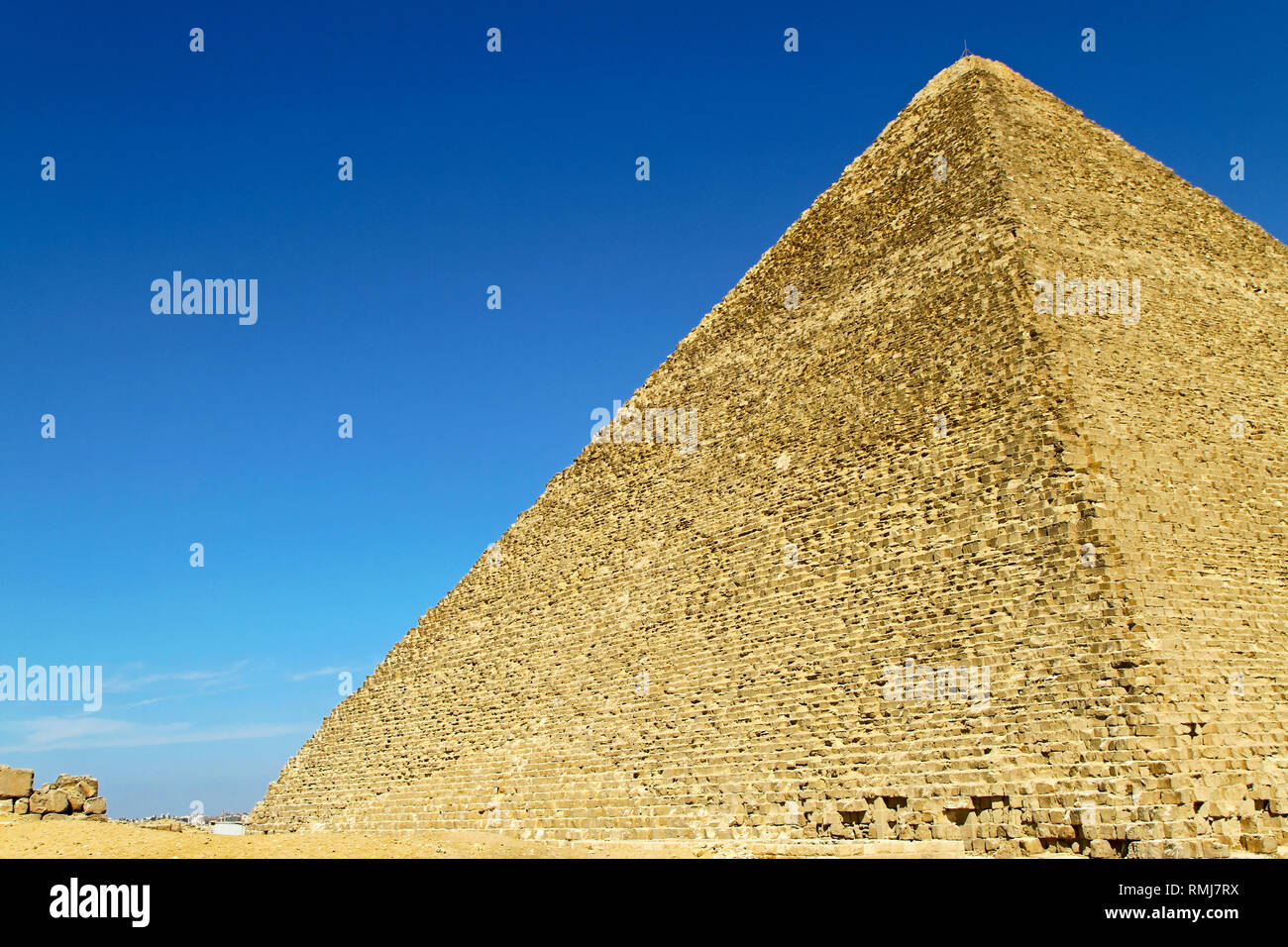 Great pyramid of Giza at sunny day Stock Photo - Alamy
