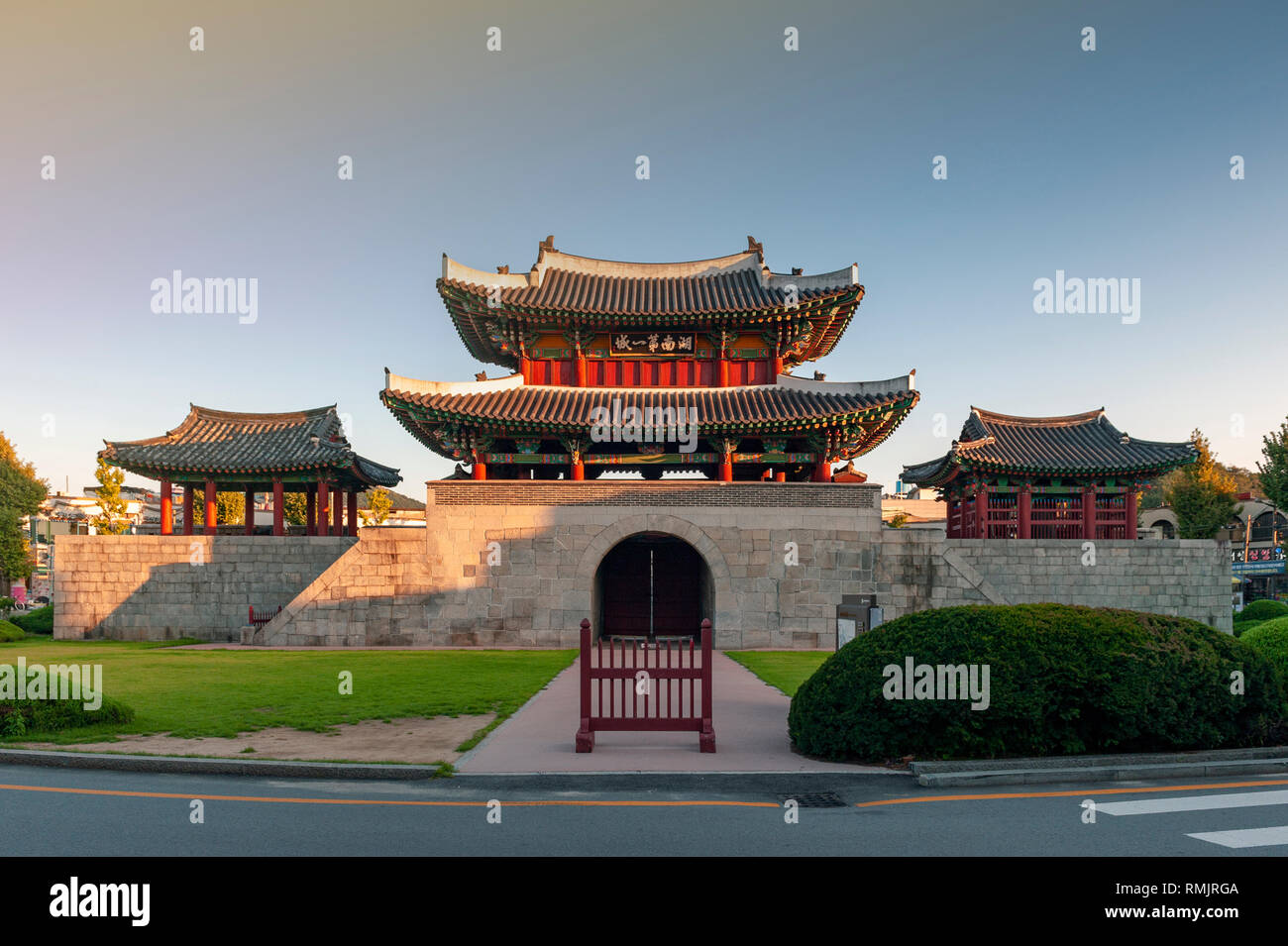 Pungnammun Gate, south gate of city wall of Jeonju remaining from ...