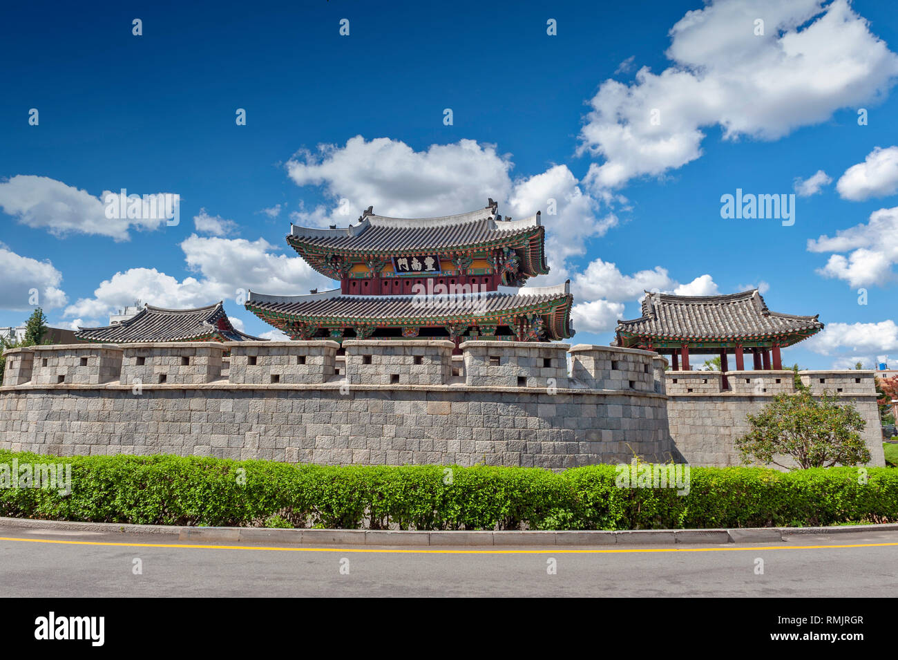 Pungnammun Gate, south gate of city wall of Jeonju remaining from ...