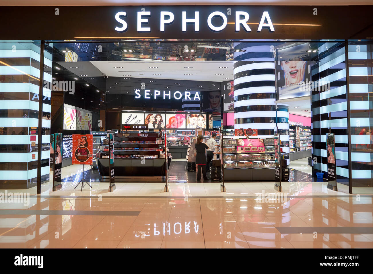 KUALA LUMPUR, MALAYSIA - CIRCA MAY, 2016: Sephora store in Kuala Lumpur ...