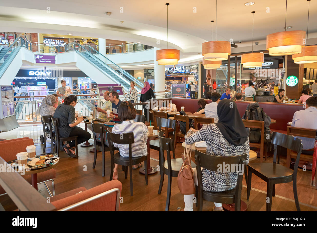 KUALA LUMPUR, MALAYSIA - MAY 09, 2016: inside of Suria KLCC. Suria KLCC ...