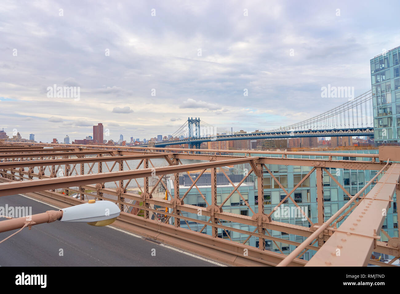 NEW YORK - CIRCA MARCH, 2016: view of the support structure over the ...