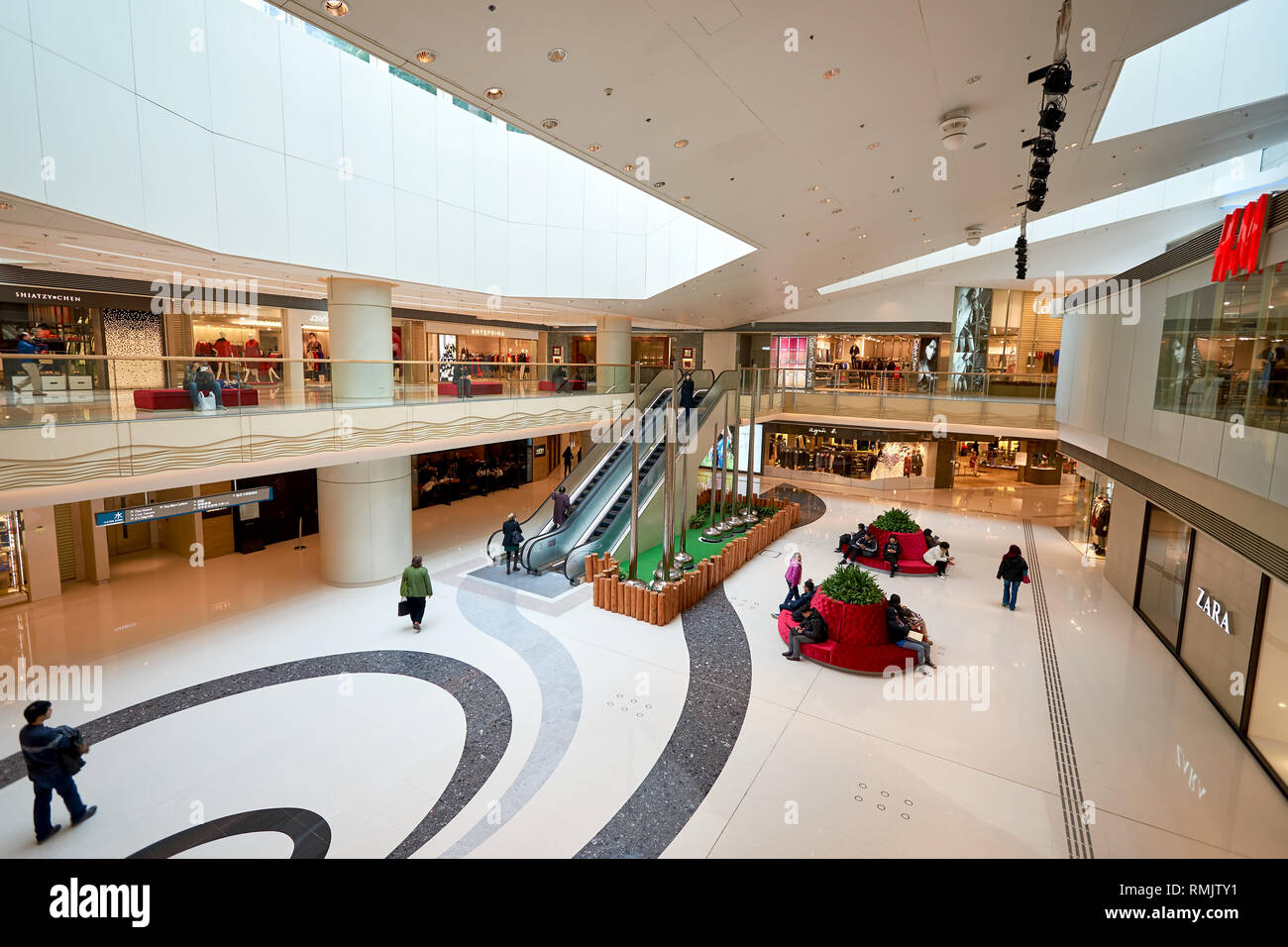 HONG KONG - CIRCA JANUARY, 2016: inside of Elements shopping mall ...