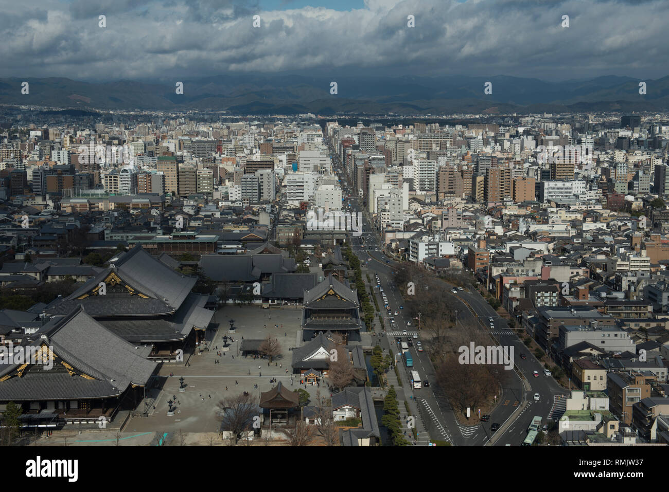 Higashi honganji aerial hi-res stock photography and images - Alamy