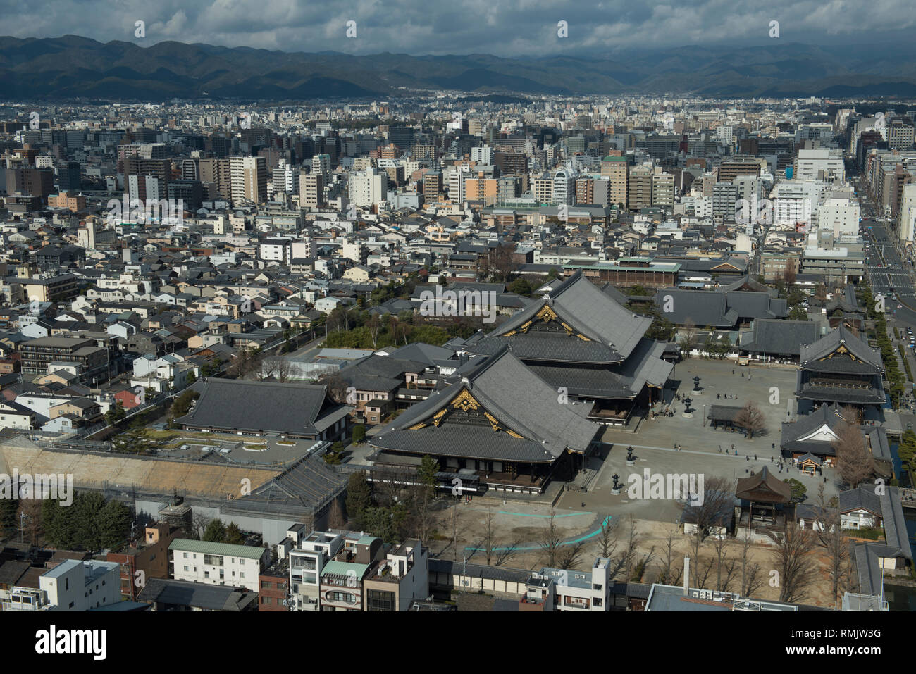 Higashi Honganji Temple, Kyoto Tower, Kyoto, Japan Stock Photo - Alamy