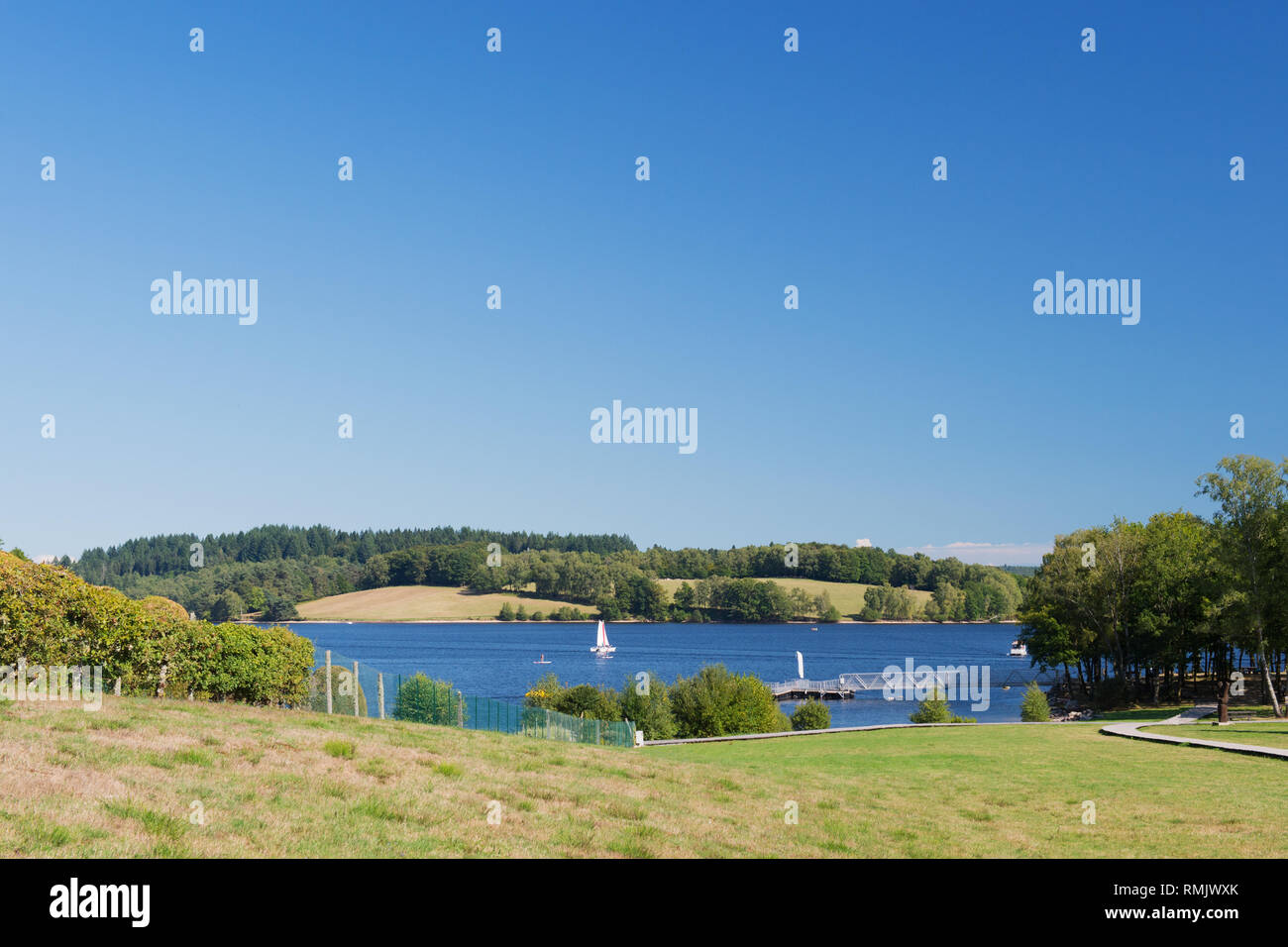 Lac de Vassiviere in the French Limousin Stock Photo - Alamy