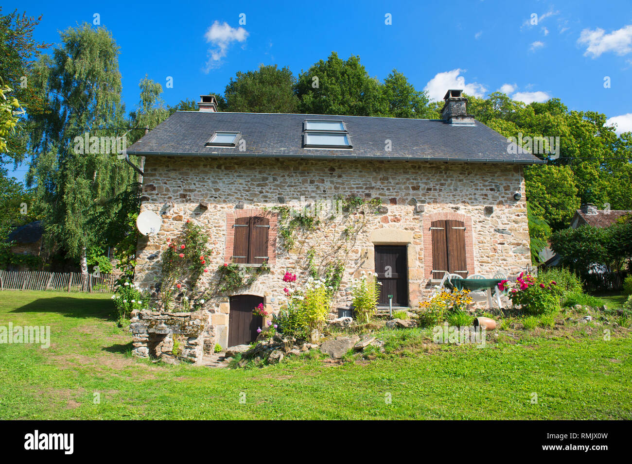 Typical romantic house in France in the country Stock Photo - Alamy
