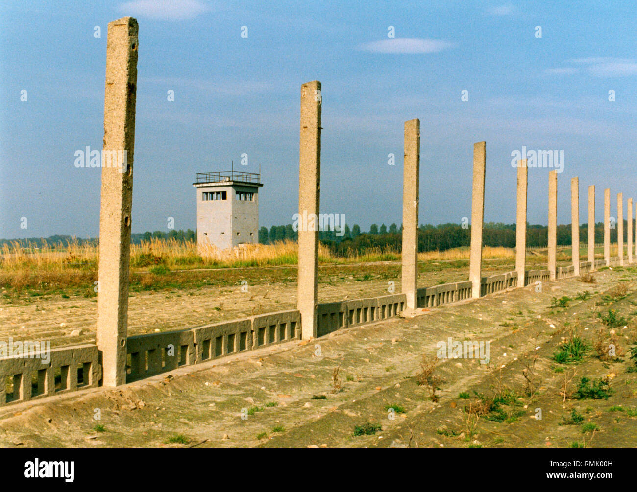 After the removal of the barbed wire, the watchtower and the concrete ...