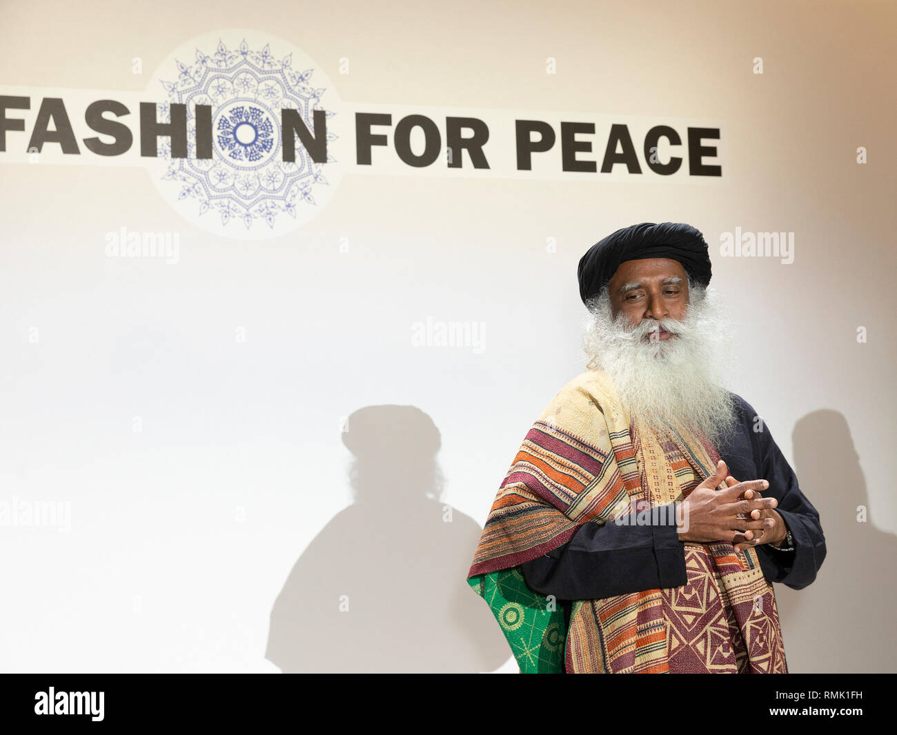 United States. 13th Feb, 2019. Sadhguru Jaggi Vasudev attends Fashion ...