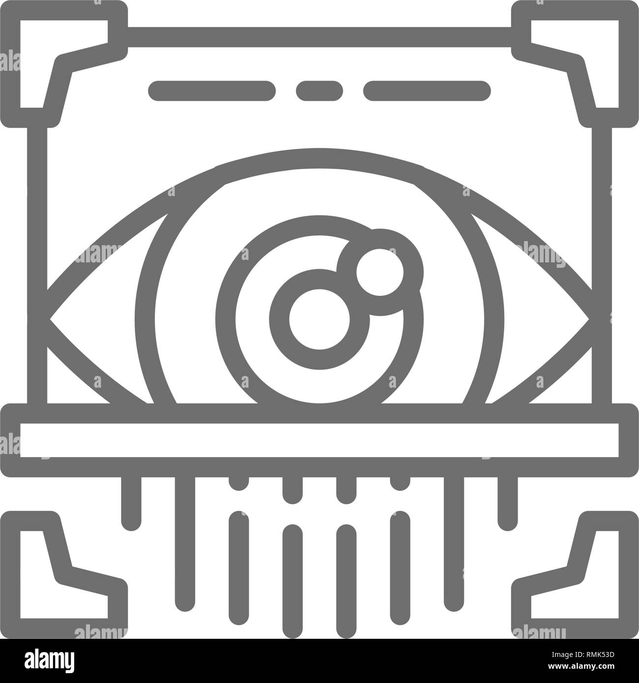 Scanner retina Black and White Stock Photos & Images - Alamy