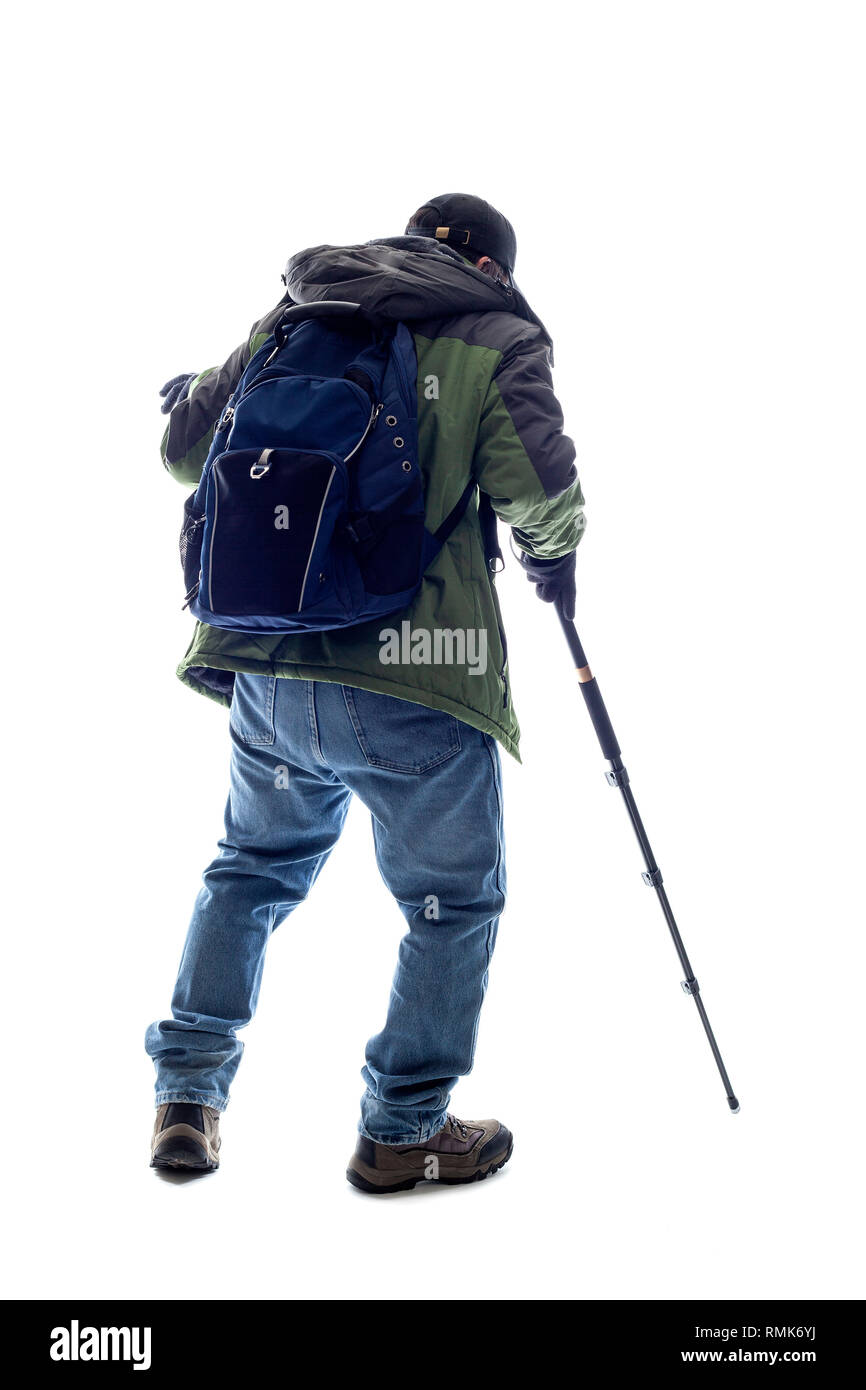 Male climber standing climbing Cut Out Stock Images & Pictures - Alamy